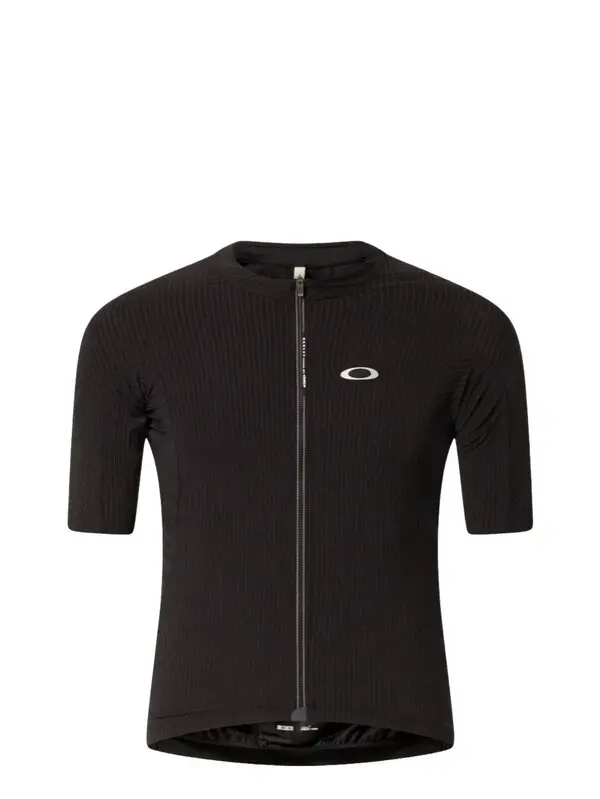 Oakley Gridskin Pinstripe Cycling Jersey - Blackout