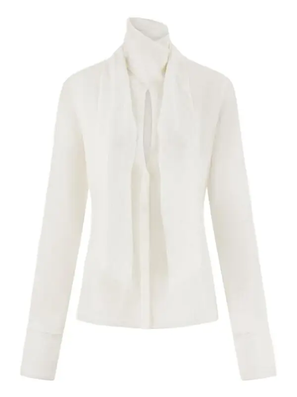 FERRAGAMO Gancini Pattern Shirt - White