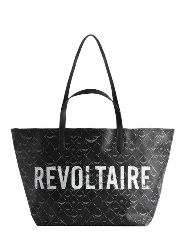 Zadig&Voltaire Logo Printed Tote Bag - Black