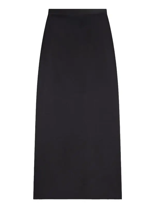 LANVIN Satin Midi Skirt - Black