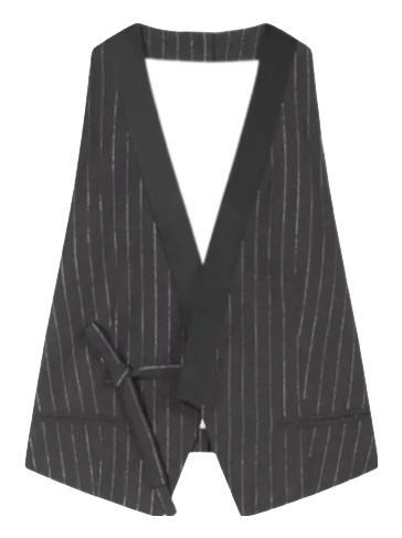 Kenzo Kimono Backless Vest - Anthracite