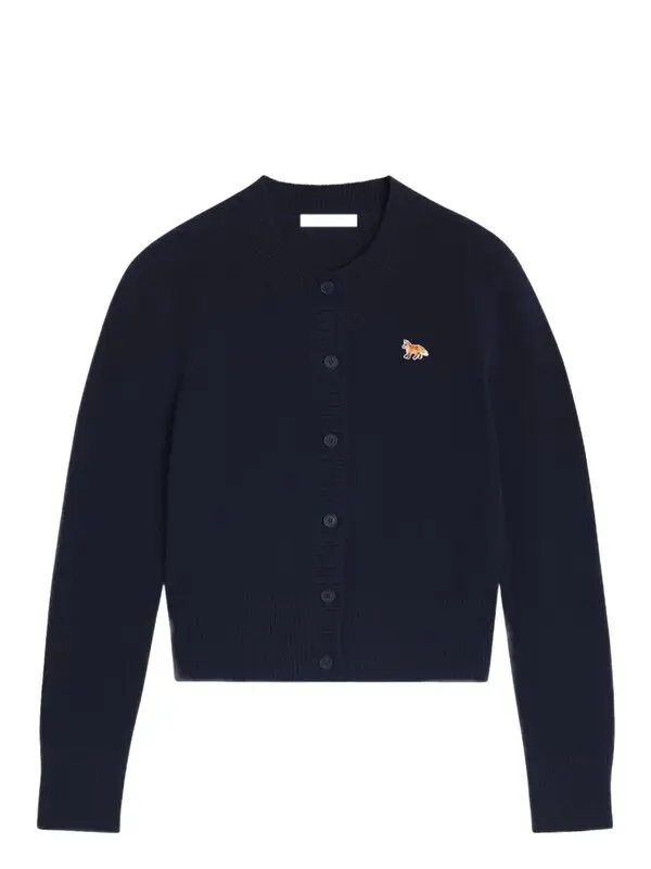Maison Kitsuné Baby Fox Fitted Cardigan - Classic Navy Blue