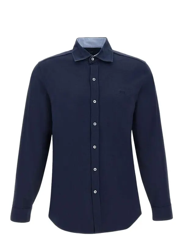 FAY Long-sleeved Shirt - Blue