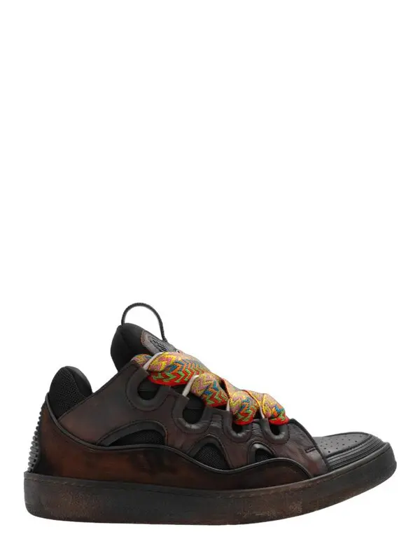 LANVIN Curb Chunky Lace-up Sneakers - Black