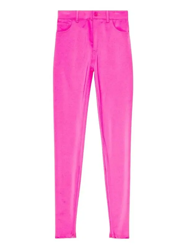 Balenciaga High-waisted Stretch Leggings - Pink