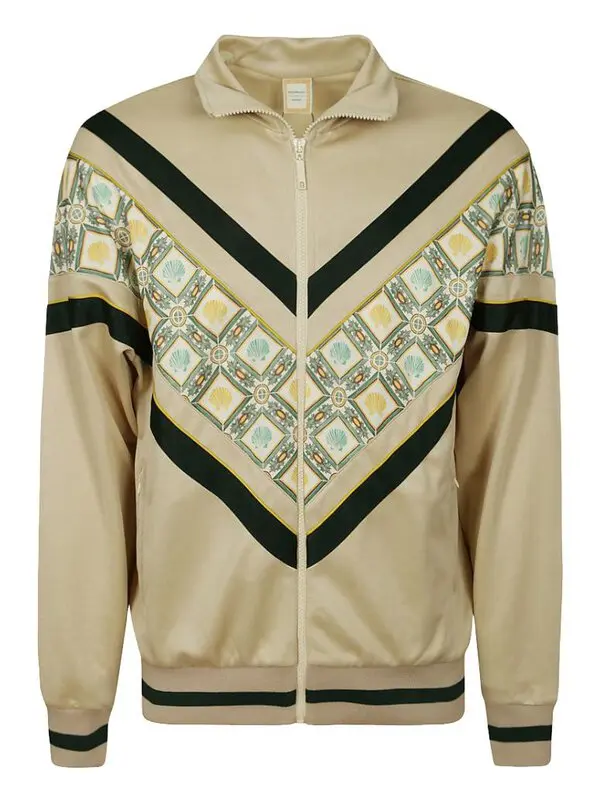 Drole De Monsieur Zip Up Jacket - Nude