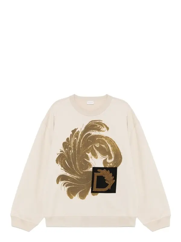 Dries Van Noten Long Sleeve Crewneck Sweatshirt - Pink