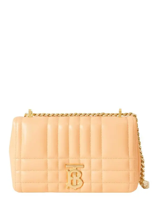 Burberry Lola Quilted Leather Shoulder Bag - Orange