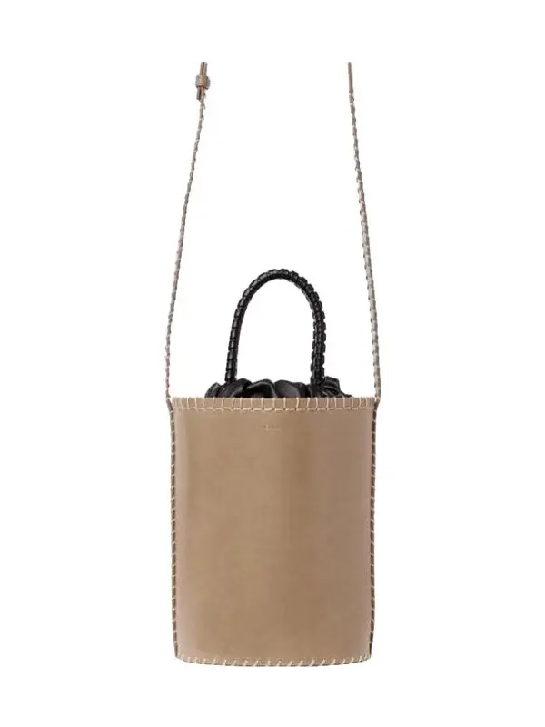 Chloé Logo Shoulder Bag - Nude