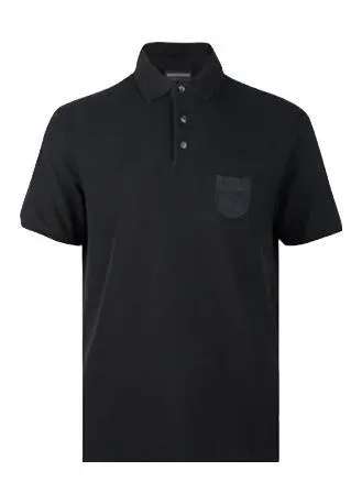 Emporio Armani Short-sleeve Polo Shirt - Black