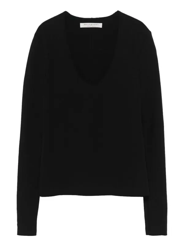 Philosophy Di Lorenzo Serafini Long-sleeved T-shirt - Black