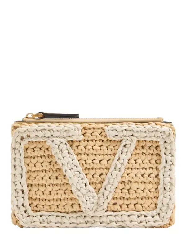 Valentino Garavani Viva Superstar Pouch - Natural/butter Color