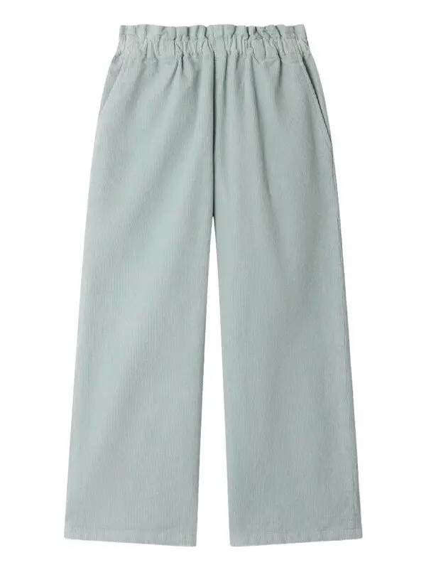 Bonpoint Green Velvet Pants - Celadon