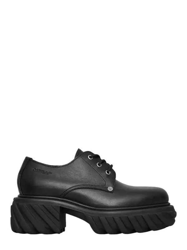 Off-White Exploration Almond Toe Derby - Black