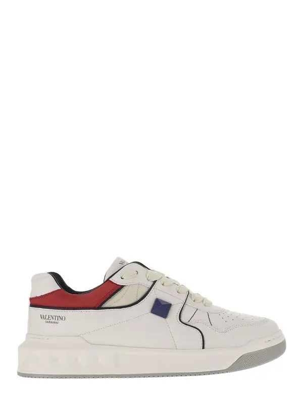 Valentino Garavani One Stud Lace-up Sneakers - White