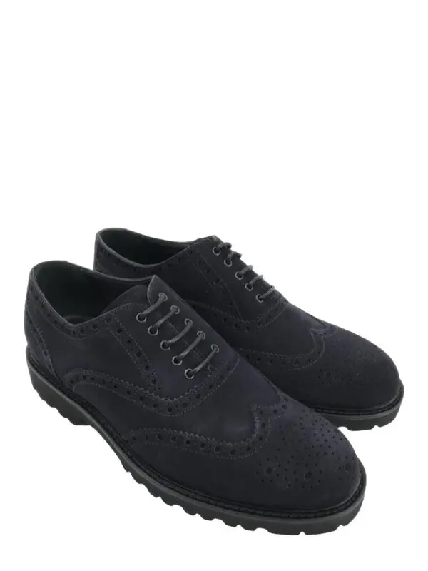 Emporio Armani Brogue Lace-up Shoes - Black