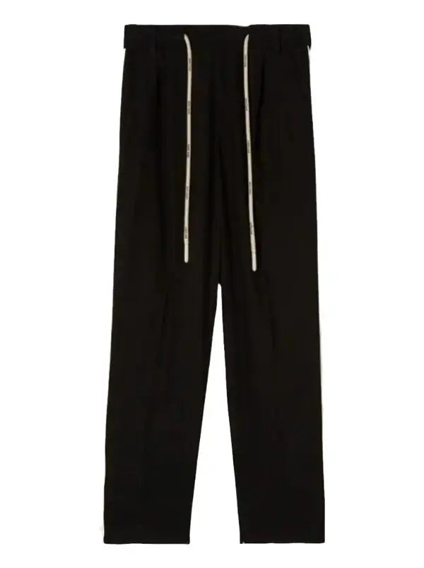 Palm Angels Logo Drawstring Track Pants - Black