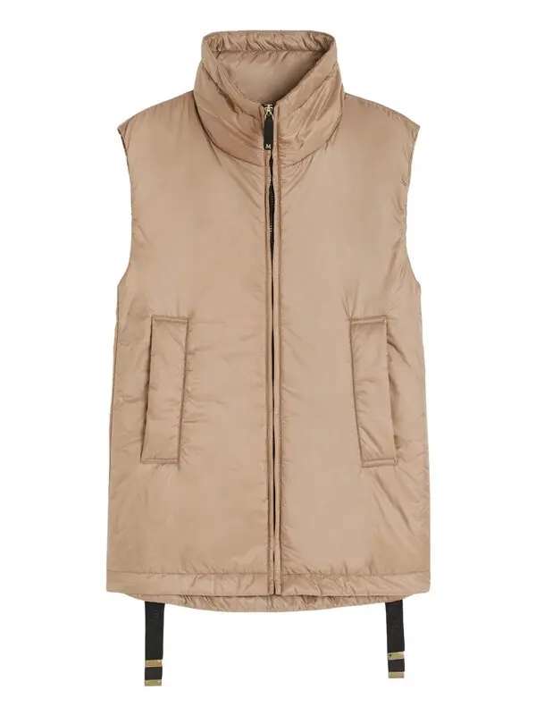 Max Mara Water-repellent Padded Gilet - Honey