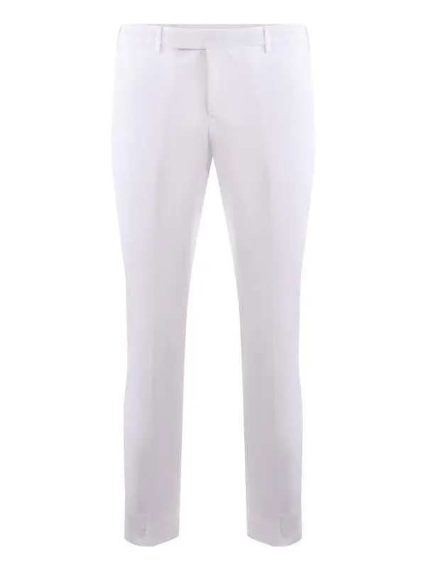 PT TORINO Slim Fit Trousers - White