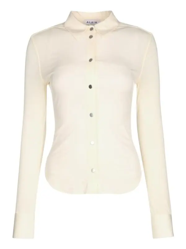 Alaïa Long Sleeve Shirt - White