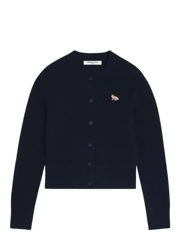 Maison Kitsuné Baby Fox Fitted Cardigan - Black