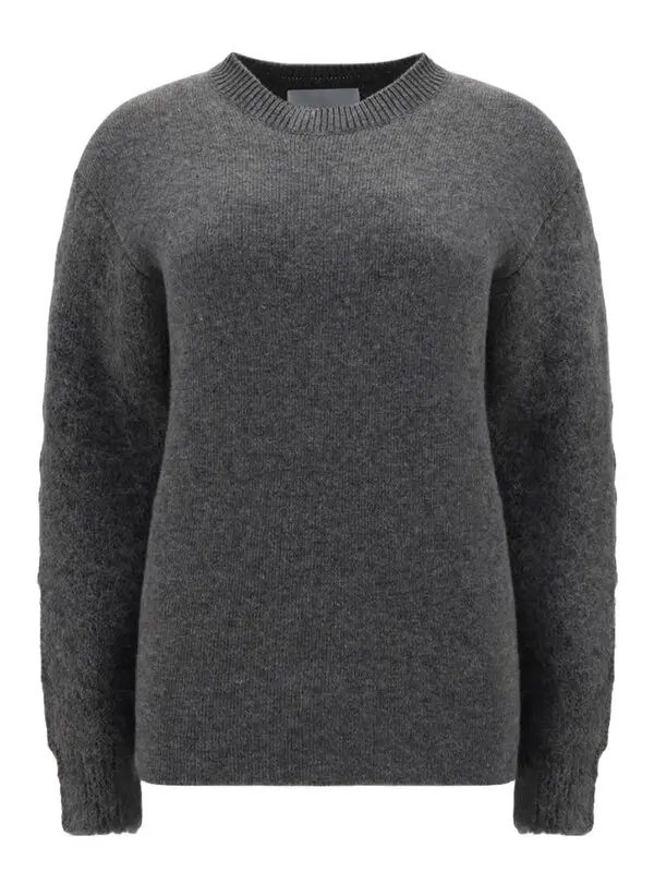 JIL SANDER Crewneck Long-sleeved Jumper - Black