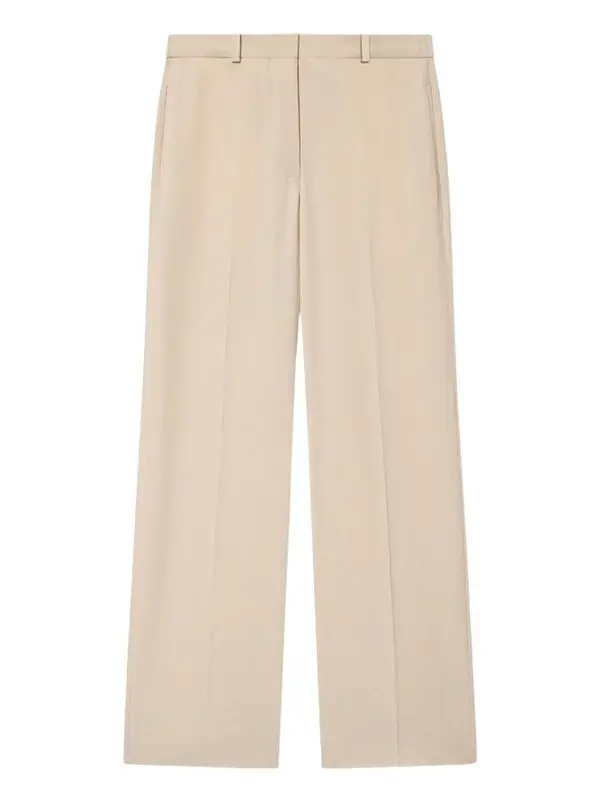 Isabel Marant Étoile Neonda Flowy Wide Leg Crepe Pants - Nude