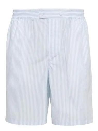 Prada Striped Knee-length Deck Shorts - White