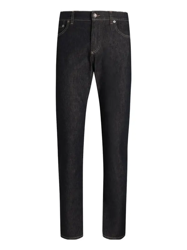 Dolce & Gabbana Logo Plaque Jeans - Black