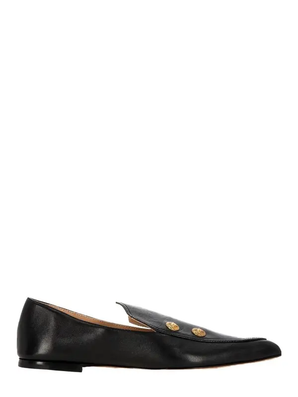 Chloé Agnes Pointed-toe Loafers - Black