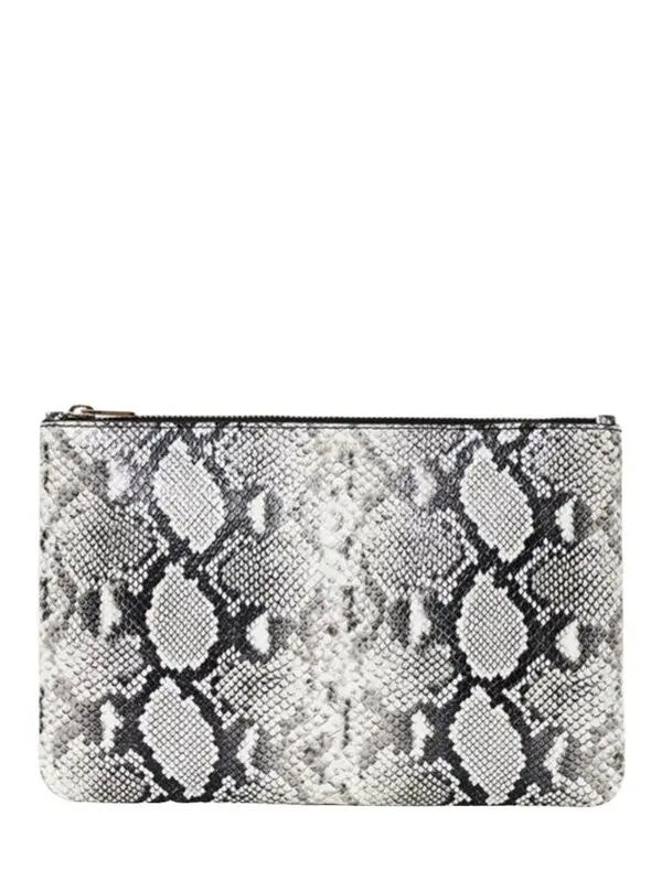 ANINE BING Elly Zip Clutch Bag - Gray