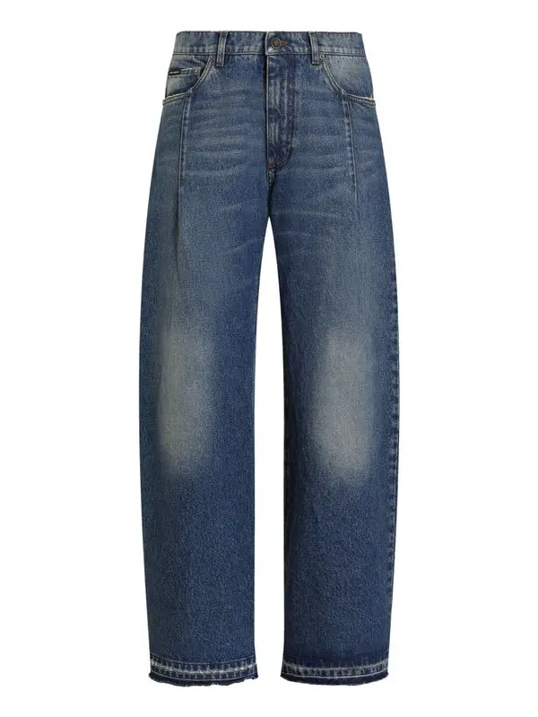 Dolce & Gabbana Raw Hem Denim Jeans - Blue