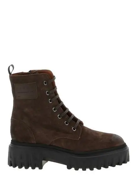 Hogan Lace-up Chunky-sole Boots - Black