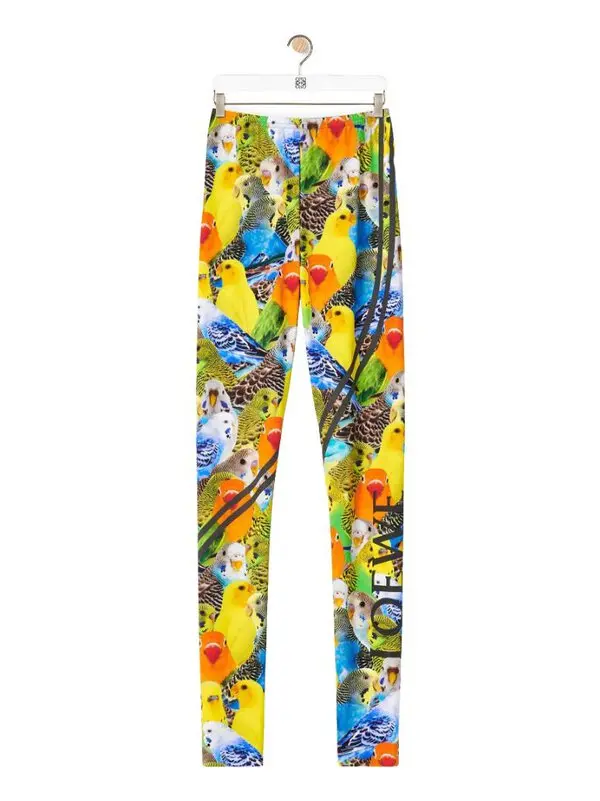 Loewe High-waist Bird-printed Leggings - Multicolor