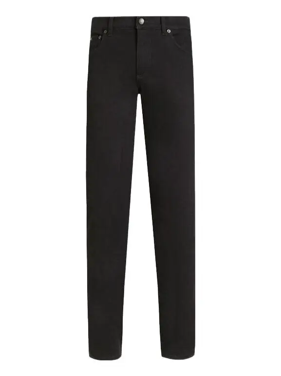 Dolce & Gabbana Logo Plaque Jeans - Black