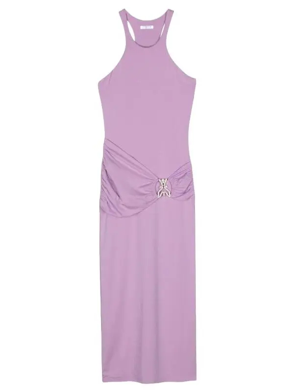 Patrizia Pepe Fly Appliqué Maxi Dress - Pink