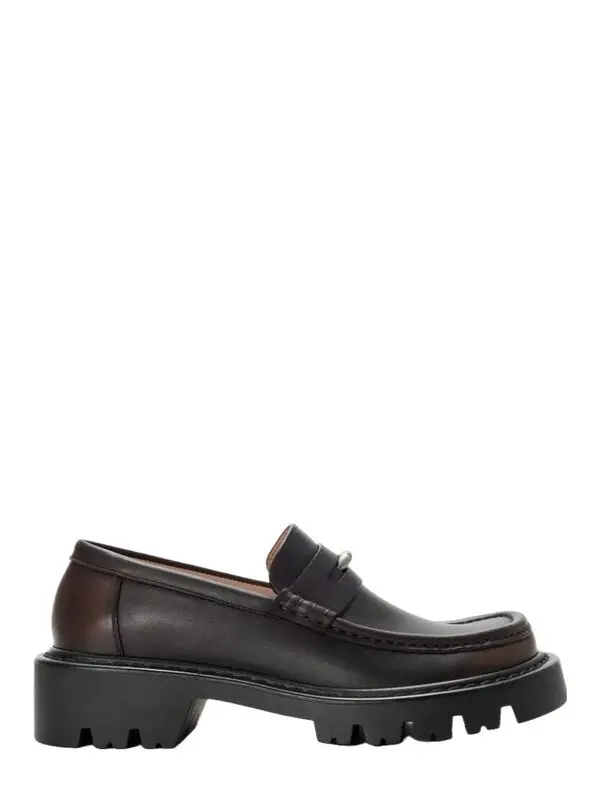 Loewe Sierra Loafers With Lug Sole - Dark Brown