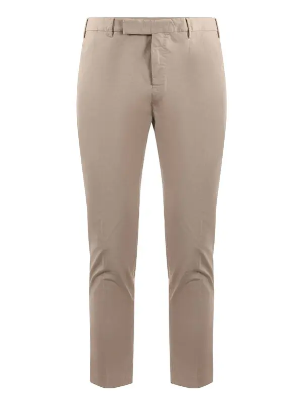 PT TORINO Slim Fit Trousers - Nude