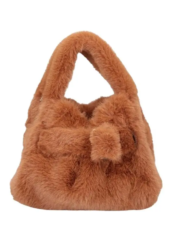 Boyy Square Scrunchy Soft Bucket Bag - Brown