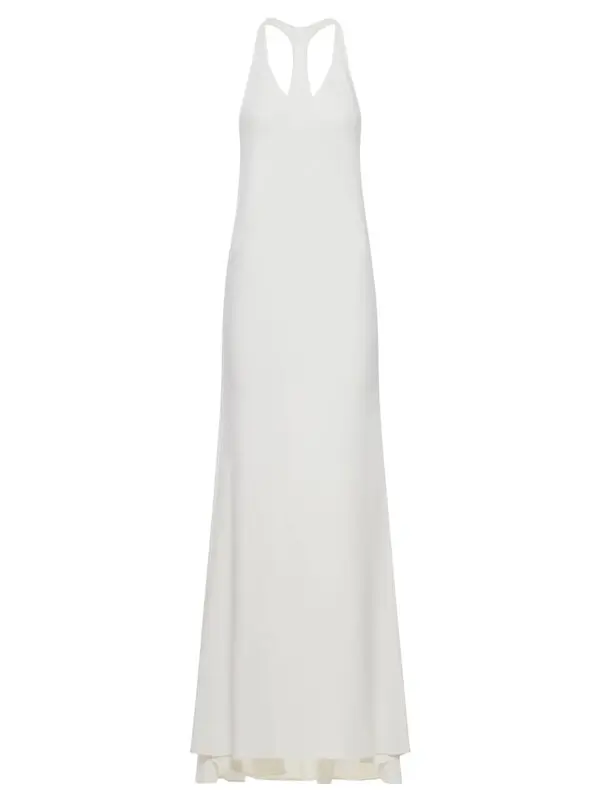 Jacquemus Back Detail Sleeveless Maxi Dress - White