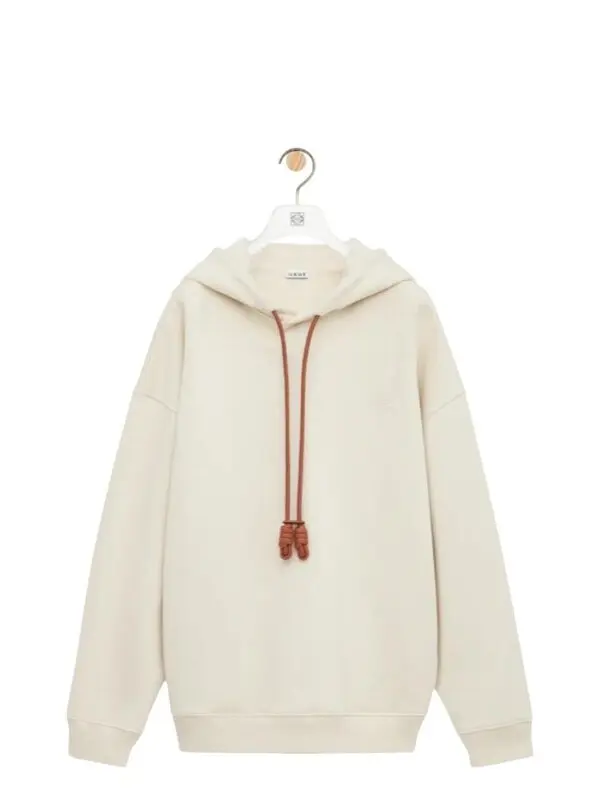 Loewe Relaxed Fit Hoodie In Cotton - Off White