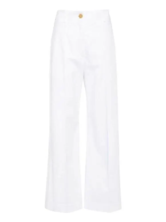 PATOU Straight Leg Casual Pants - White