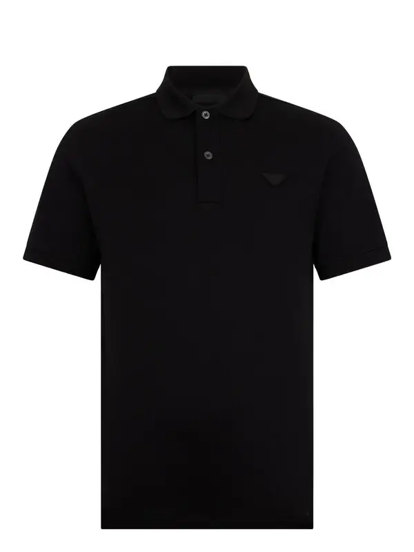 Prada Short-sleeved Polo Shirt - Black