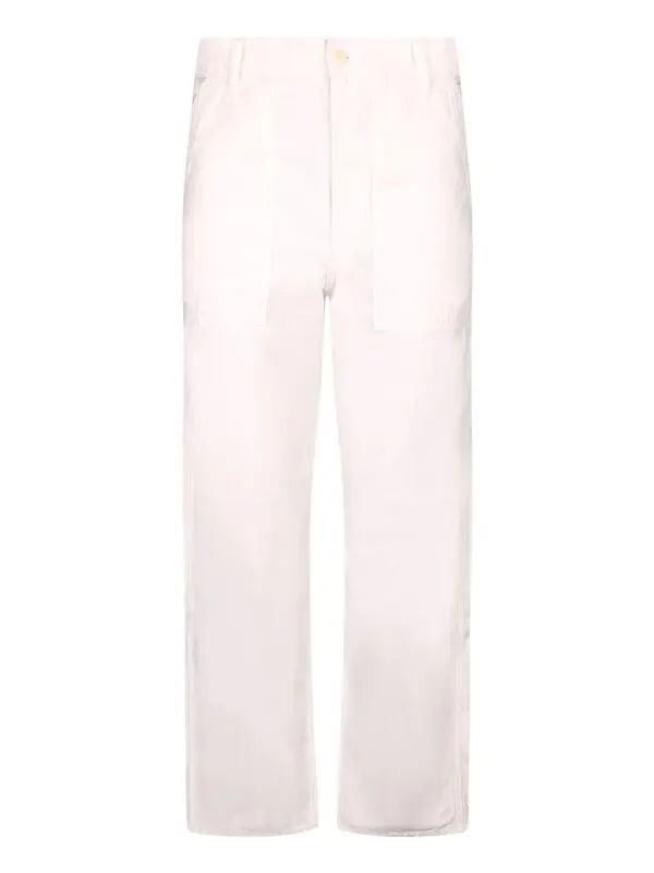 Polo Ralph Lauren High-waist Sateen Trousers - White