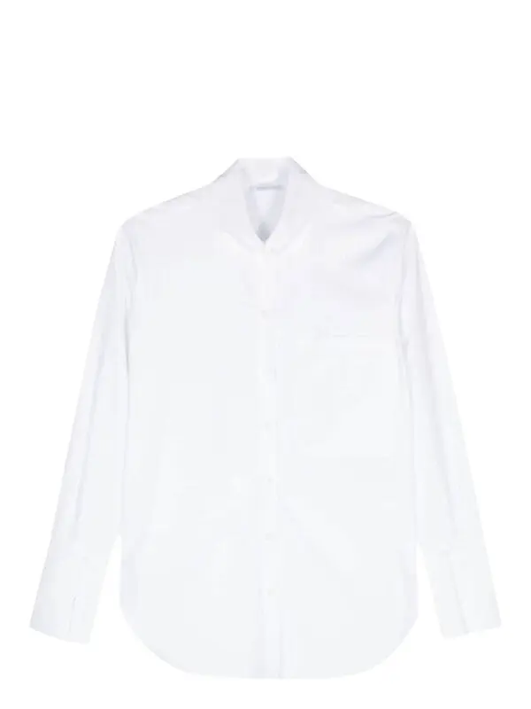 Patrizia Pepe Fly-print Cotton Shirt - White