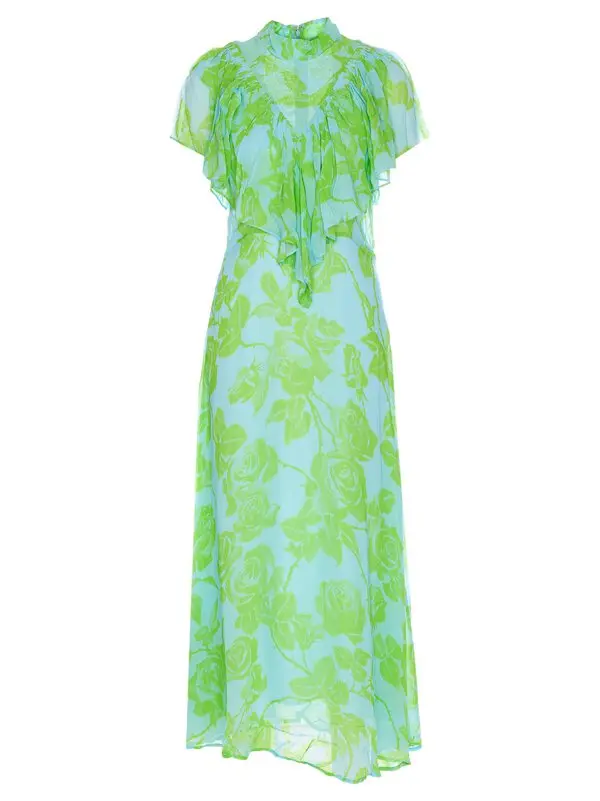 Essentiel Antwerp Honolulu Midi Dress - Green