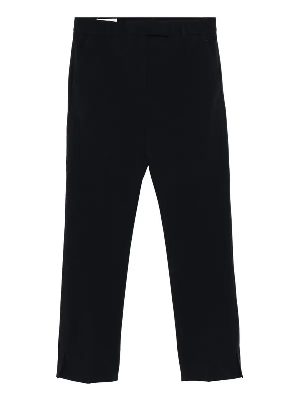 Incotex Slim-fit Creased Trousers - Black