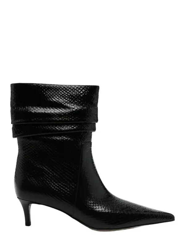Michael Kors Pointed-toe Pull-on High Heel Boots - Black