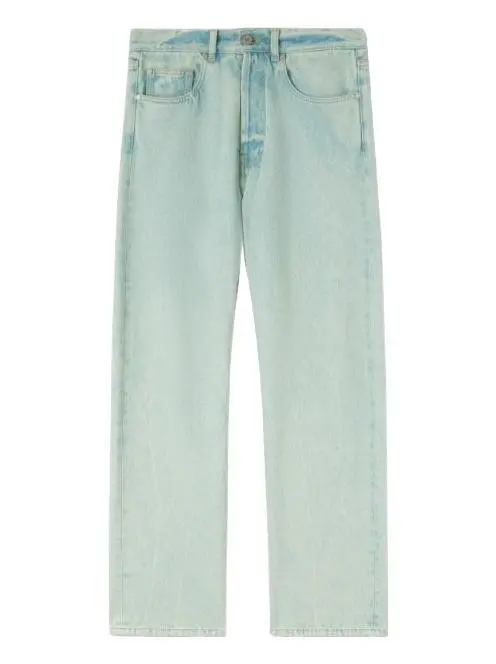 Palm Angels Overdyed Straight Leg Jeans - Green