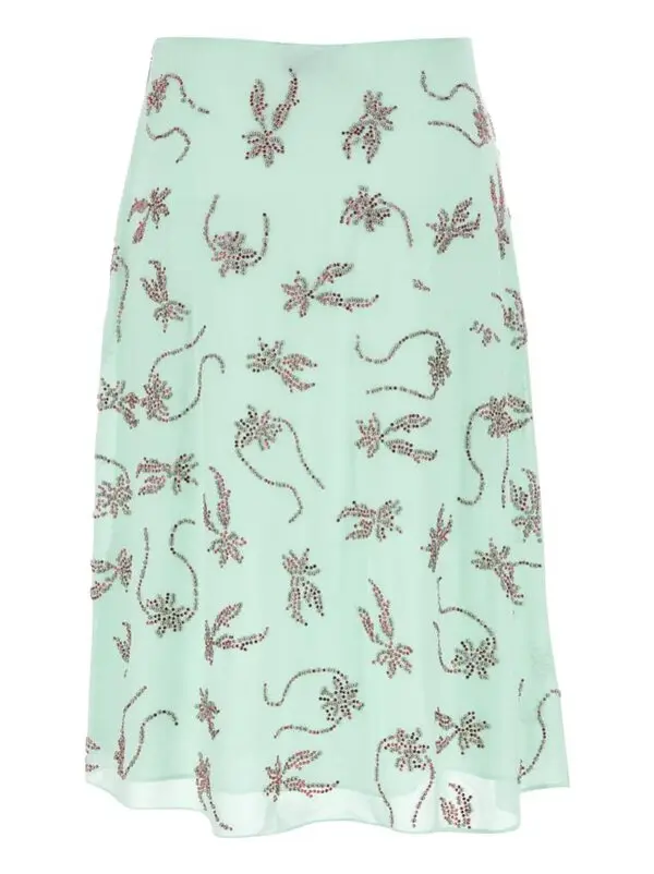 16Arlington Dafne Midi Skirt - Blue
